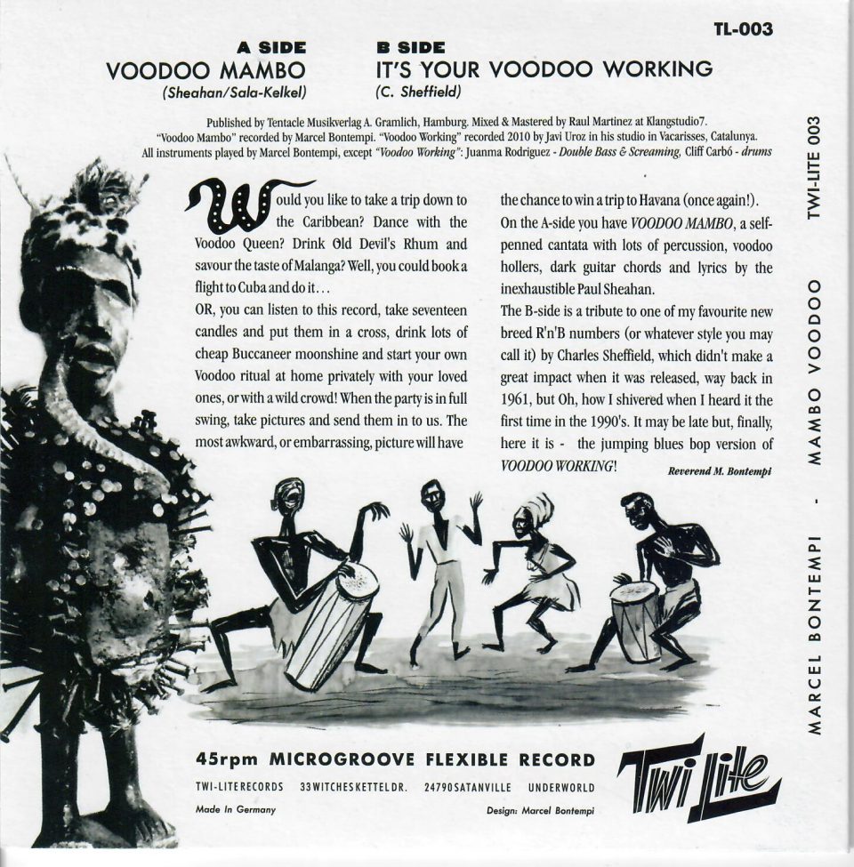 Marcel Bontempi; Mambo Voodoo; It’s Your Voodoo Working; Single – Tessy ...